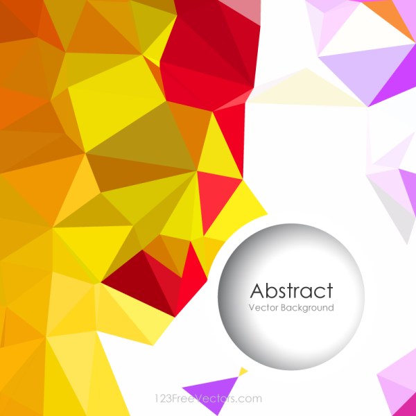 Colorful Abstract Polygonal Triangular Background Vector