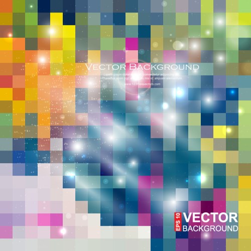 Colorful Abstract Square Background Vector Download