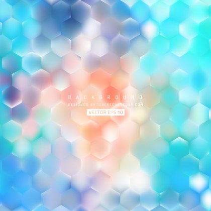 Abstract Light Color Hexagonal Background Design