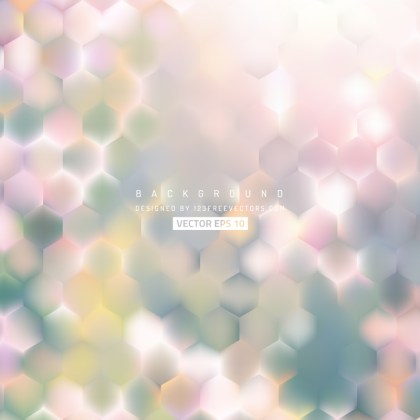 Abstract Light Color Hexagonal Background Design