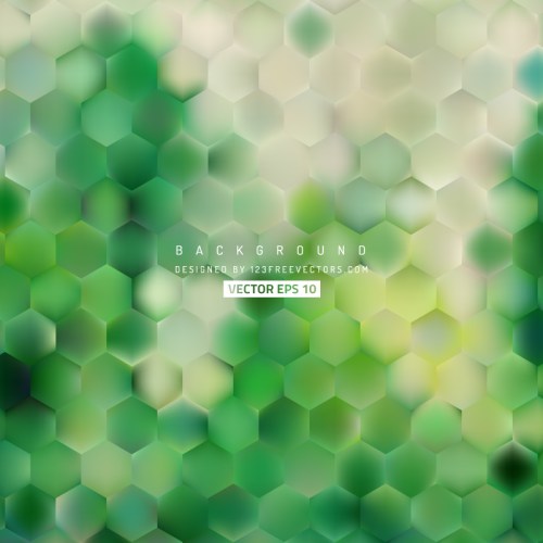 Abstract Green Hexagon Pattern Background Design