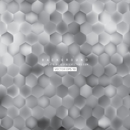 Abstract Gray Hexagonal Background Design