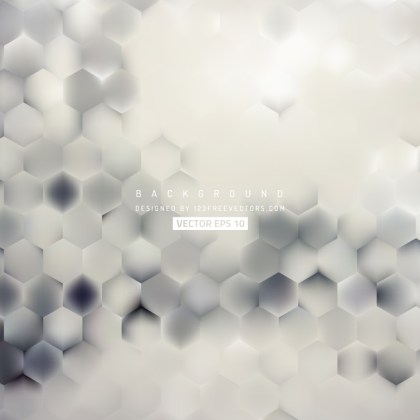 Abstract Gray Hexagon Pattern Background Design