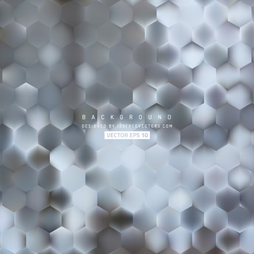 Abstract Gray Hexagon Background Pattern