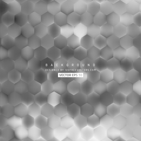 Abstract Gray Hexagon Pattern Background Design