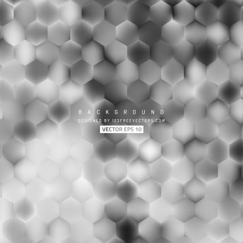 Abstract Gray Hexagon Pattern Background Design