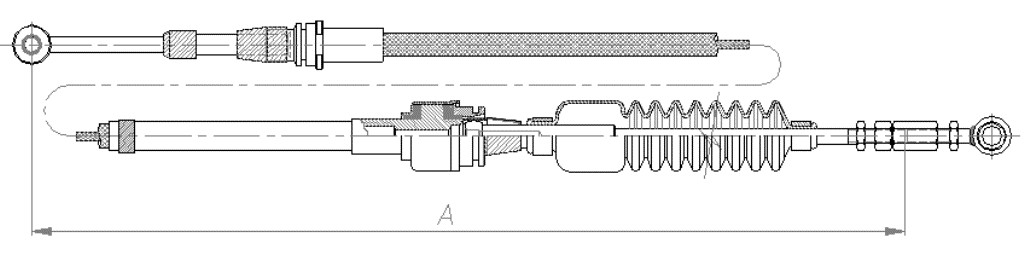 2150-GMCSC Elf 400 - FlexControl Chicotes Cables de Control Mx