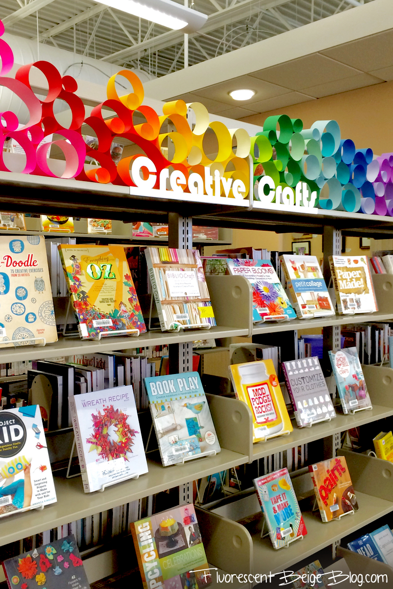 Library Display: Colorful Paper Circles - Fluorescent Beige
