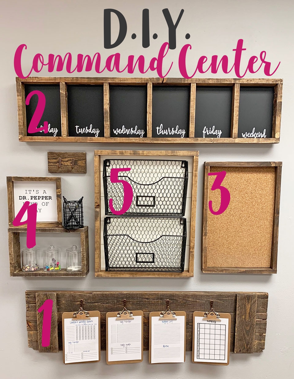 DIY Command center Part 4: Supplies holder - Fourth East Craft CO.