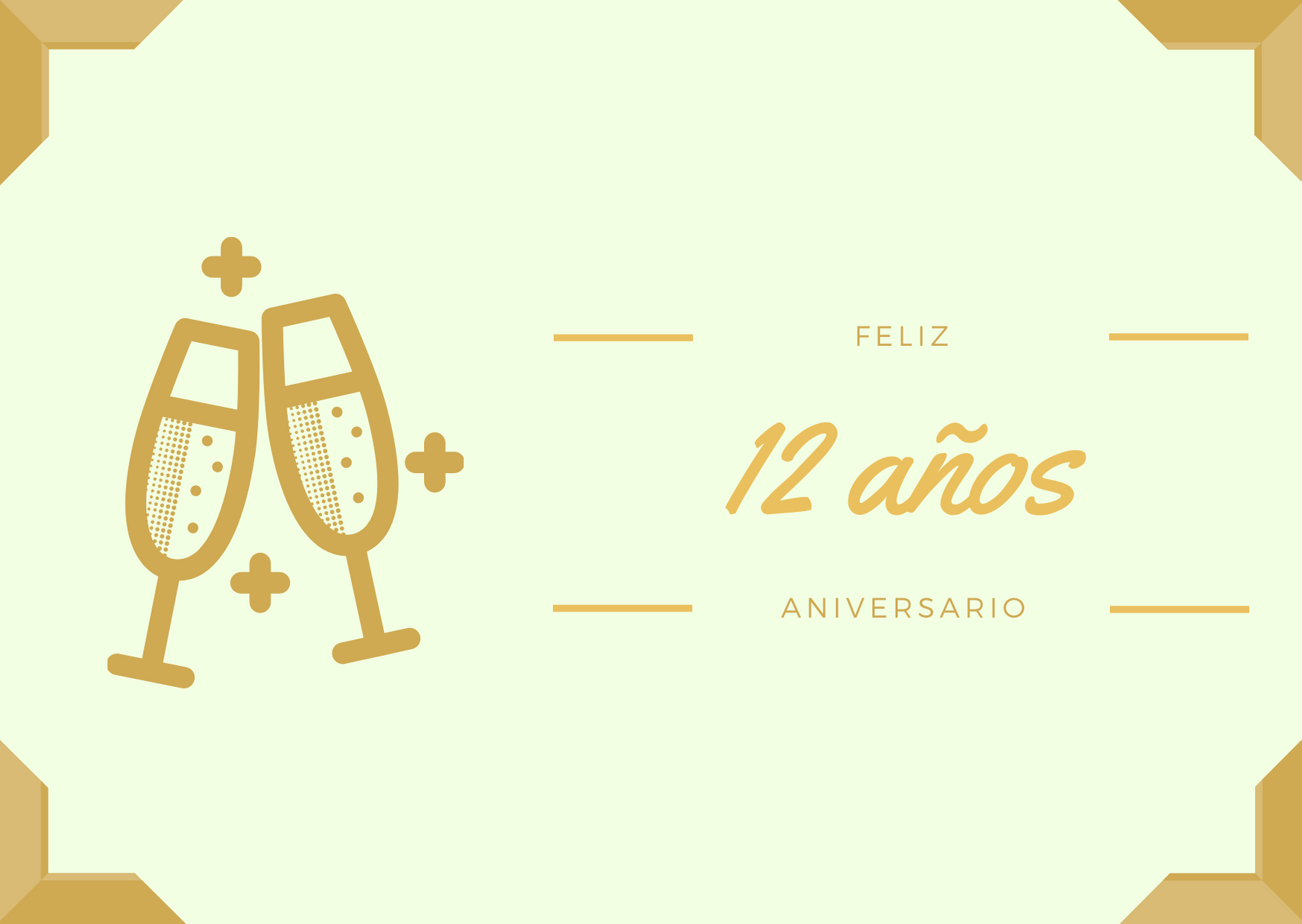 Felicitaciones de Aniversario de bodas 12 años - Boda de Seda ...