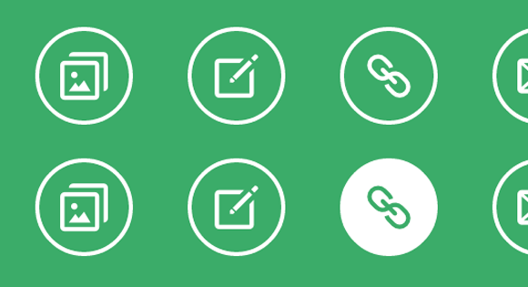 Simple Icon Hover Effects - - Fribly