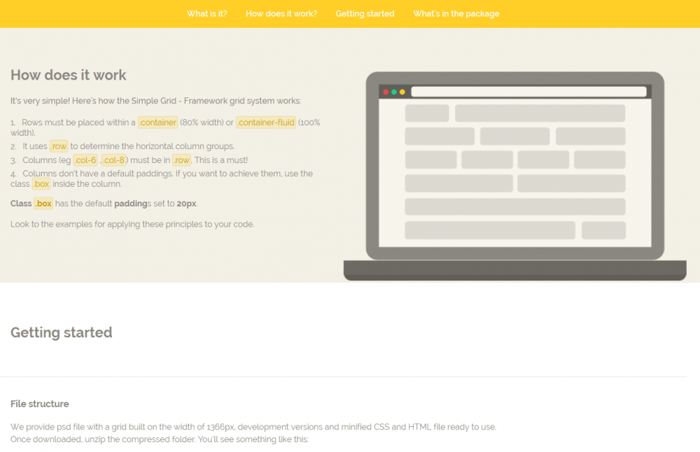 Simple Grid - Framework - - Fribly