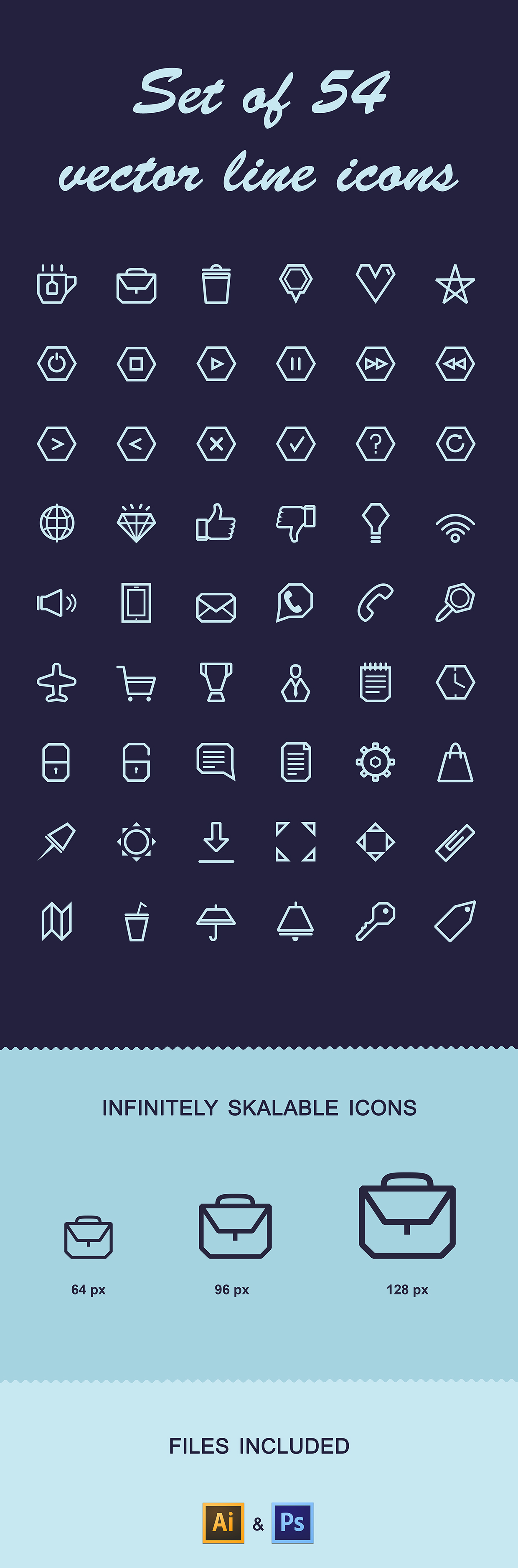 Free Line Icon Set - - Fribly