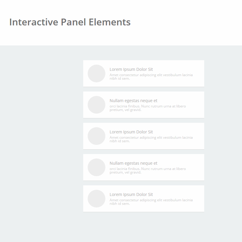 Interactive Panel Elements - - Fribly
