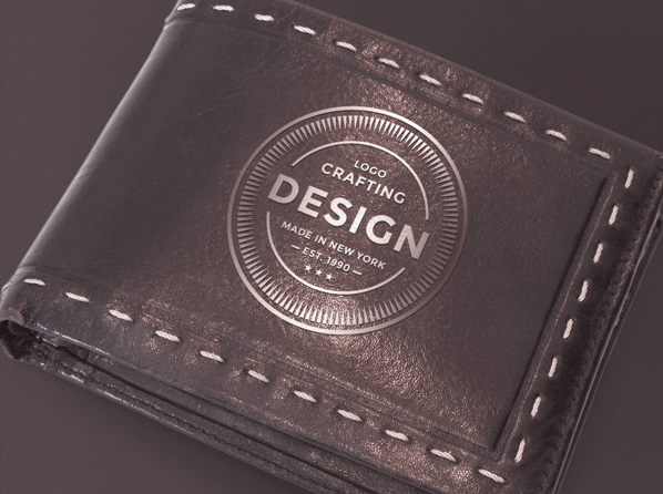 Leather Wallet Logo Mockup - Freebies - Fribly