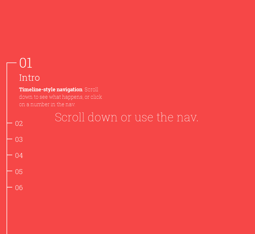 Timeline Style Navigation - Coding - Fribly