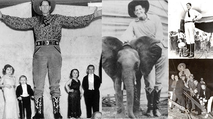 Jack Earle Texas Giant traveled with Ringling Bros Circus for 14 years
