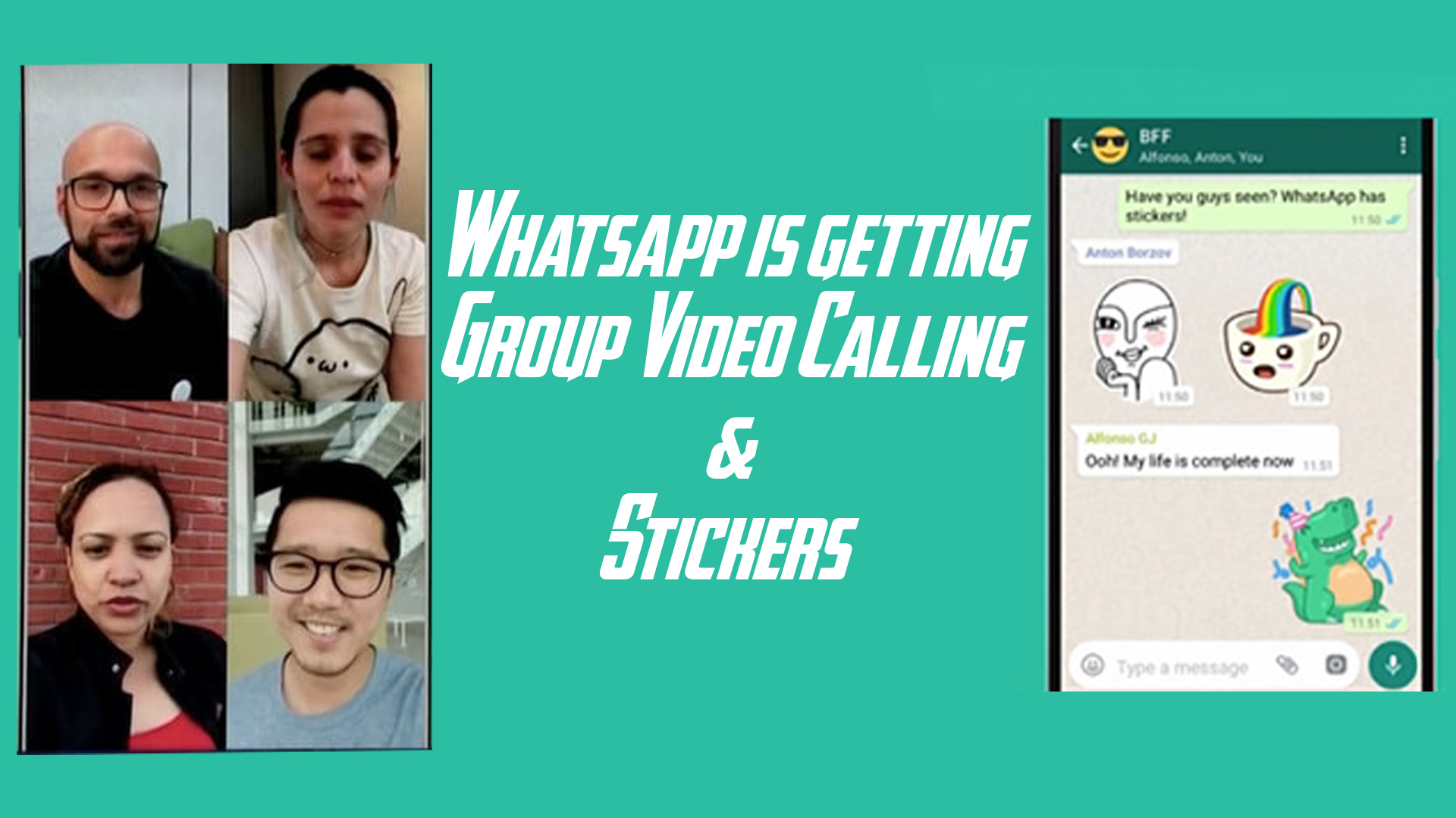 WhatsApp updated to support four-person video chat - GeeksNewsLab
