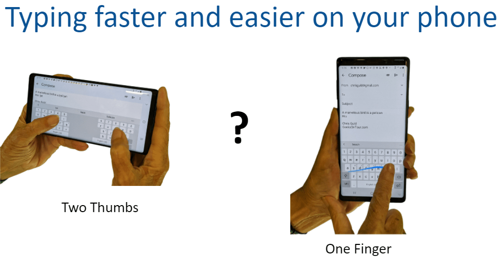 0222. How to Type Faster and Easier on your Smartphone - GeeksOnTour.com
