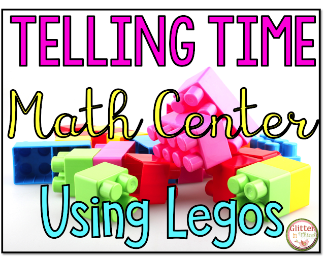DIY Math Center for Telling Time - Glitter in Third