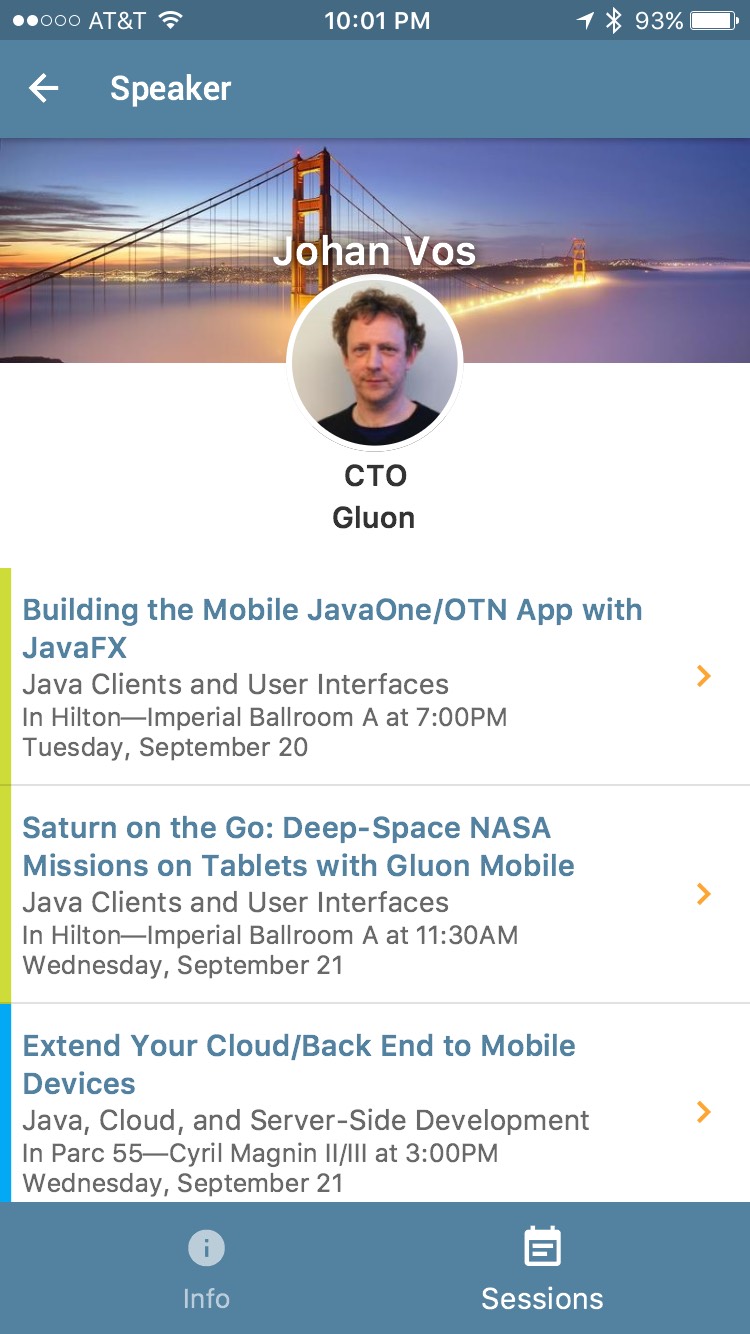 Introducing the Gluon JavaOne application - Gluon