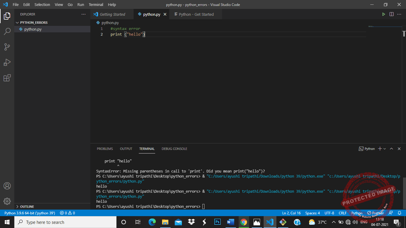 syntax-error-python-gossipfunda