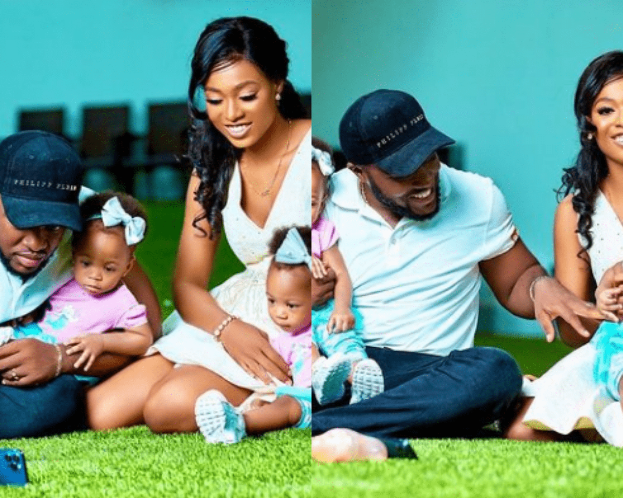 (Photos) Millionaire Son Kennedy Osei Flaunts Wife And Twin Daughters