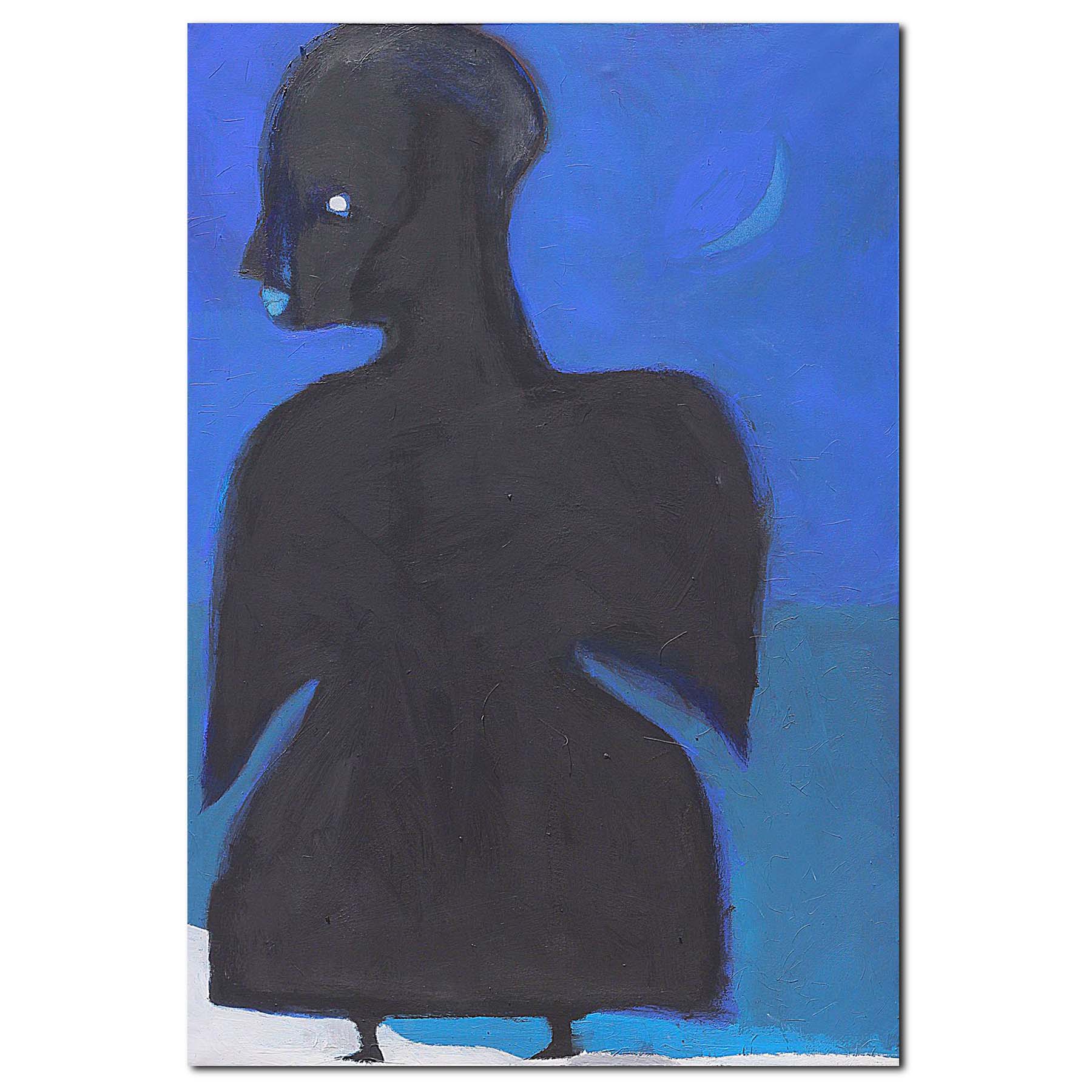 "The night"Acrylic on canvas 150 x 200 cm, Walid Taher, Egypt – GravitArt