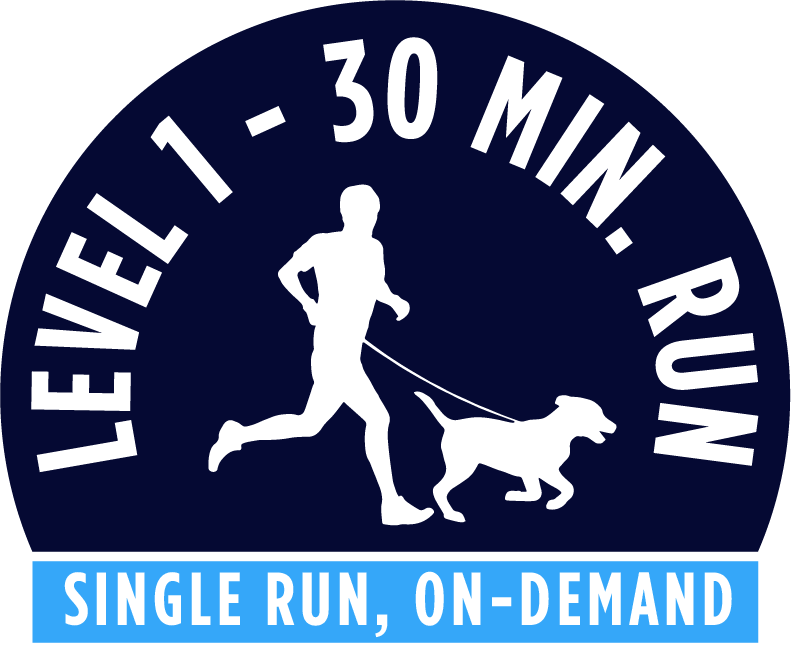 Level 1 Dog Running Package | 30-min. session, Single Run, On-Demand