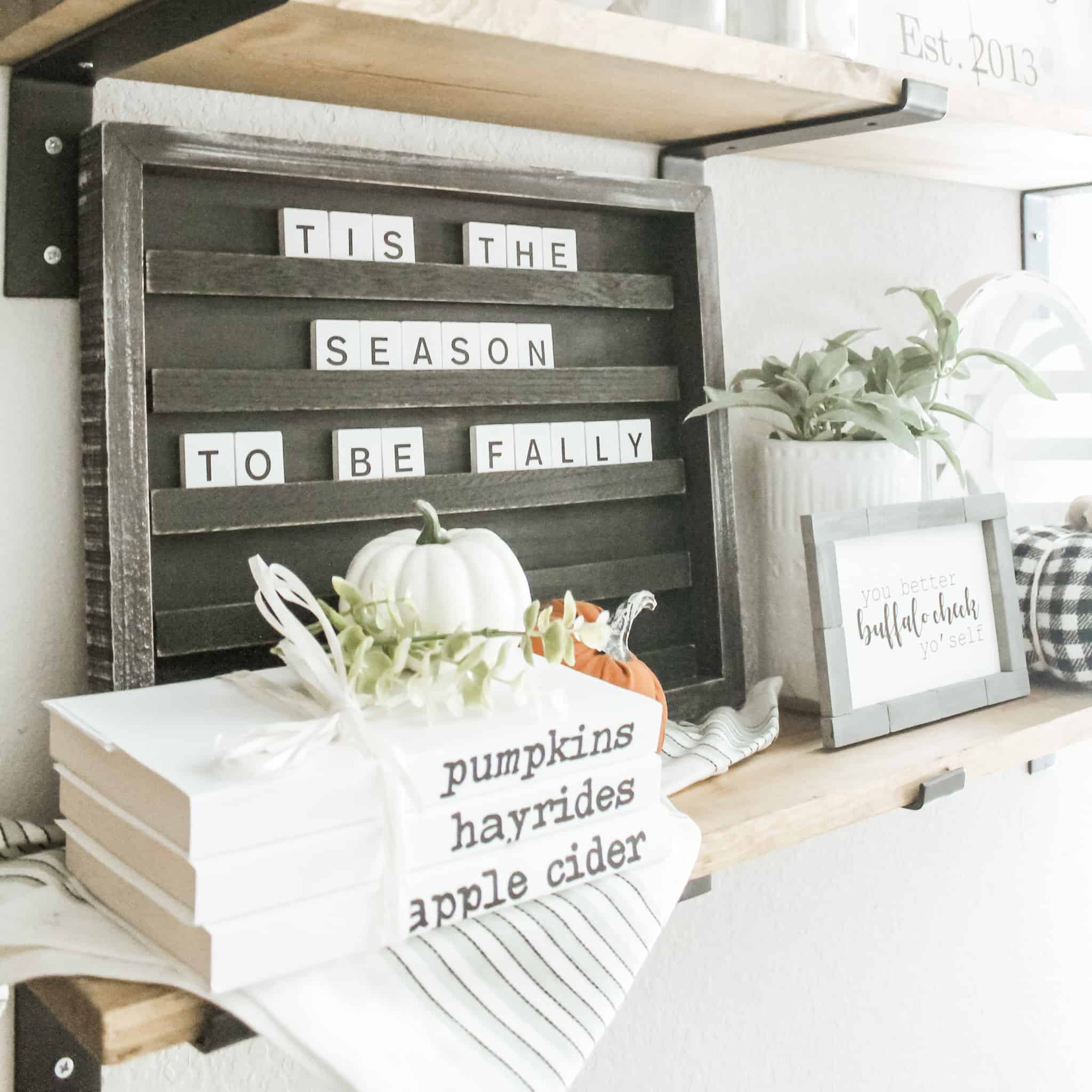 How to Style Shelves Seasonally (Without the "Knick-Knacky" Look) - Her ...