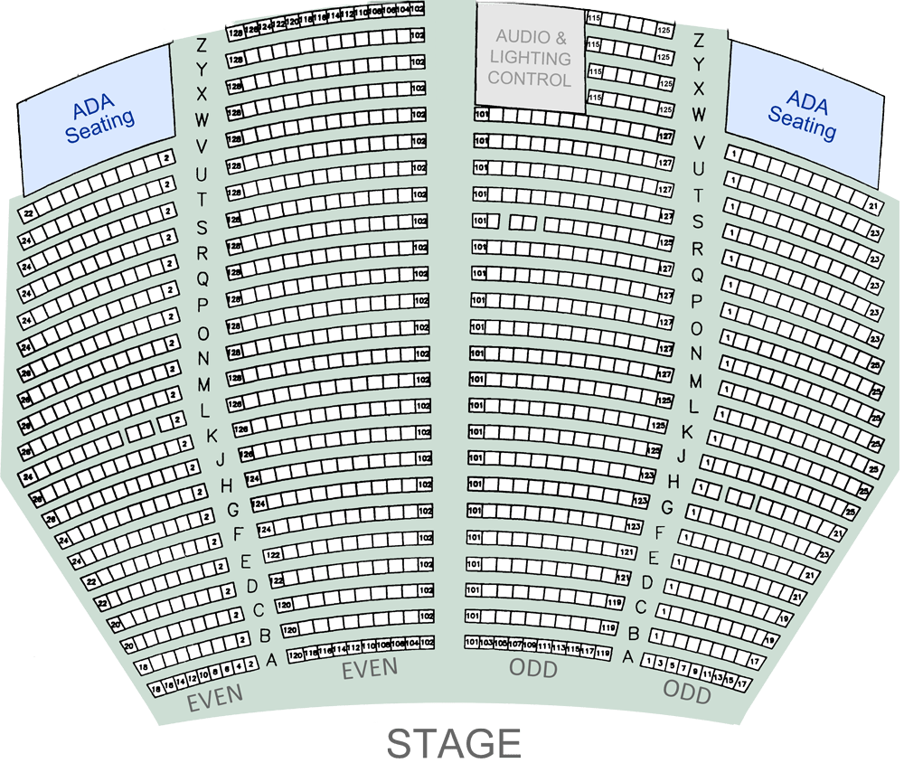 Highlander Auditorium » Seating Chart