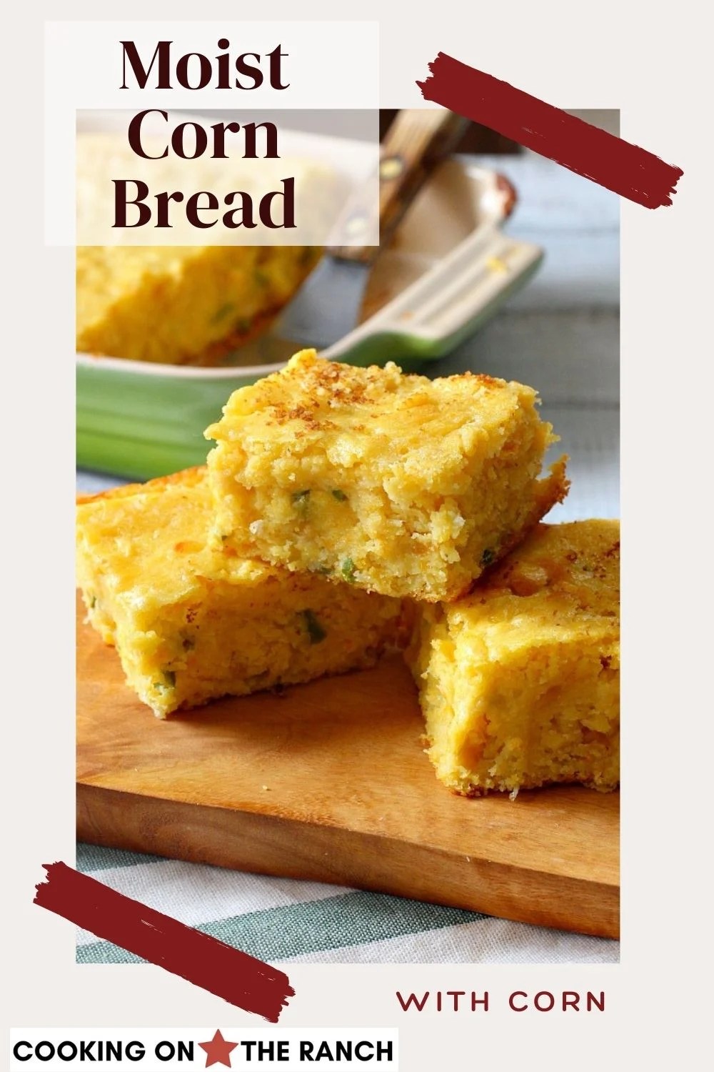 Best Moist Cheesy Cornbread with Creamed Corn
