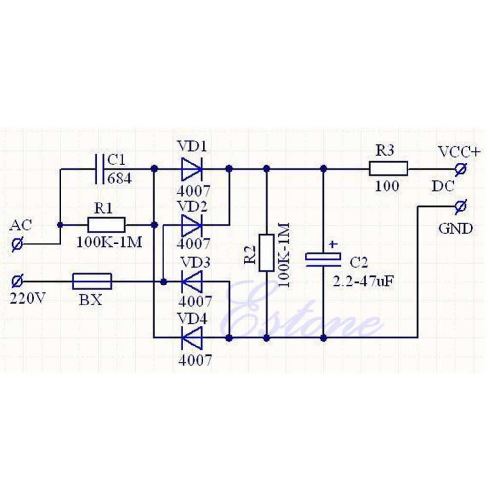 Capacitor Circuit Diagram With Led