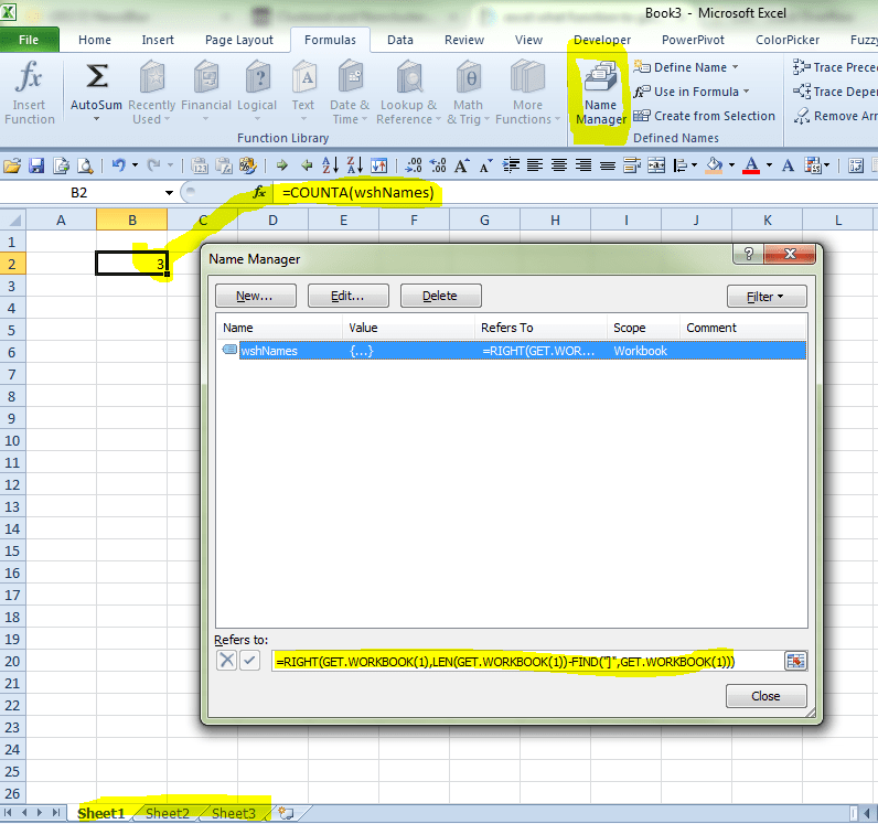 Excel Formula To Get Total Number Of Rows