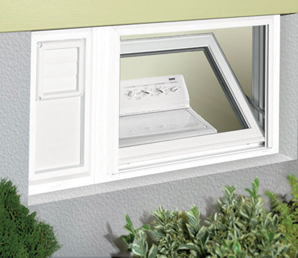 Basement Hopper Window With Dryer Vent Installation - Openbasement