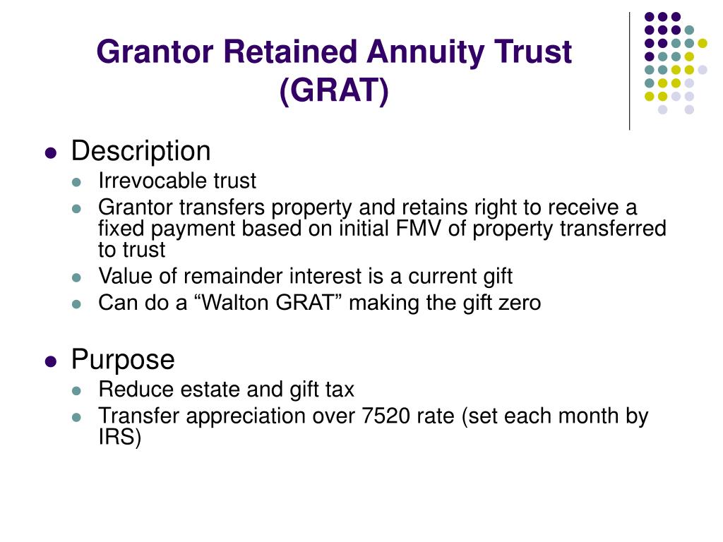 Grantor Retained Annuity Trusts grantor-retained-annuity-trusts