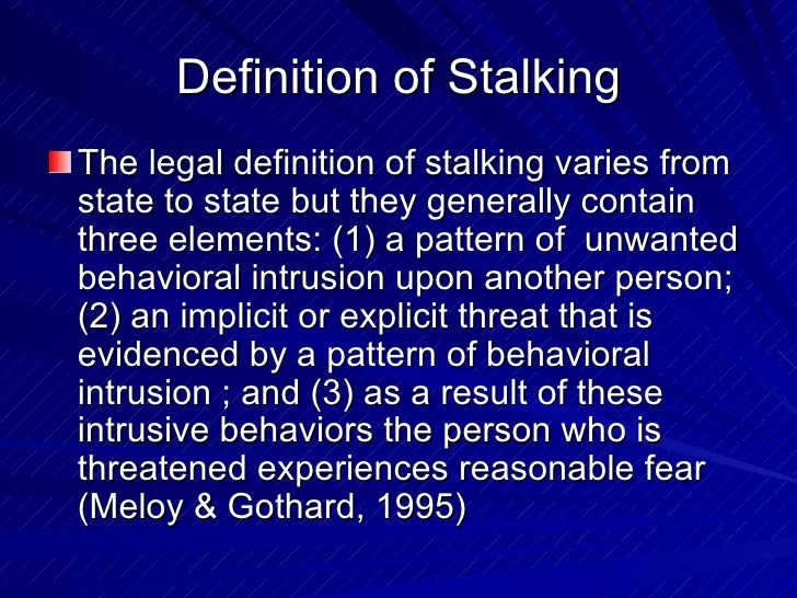 The Definition Of Stalking DEFINITION KLW the-definition-of-stalking-definition-klw