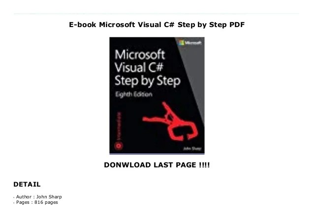 Microsoft Visual C Step By Step Pdf MICROSOFTRB microsoft-visual-c-step-by-step-pdf-microsoftrb