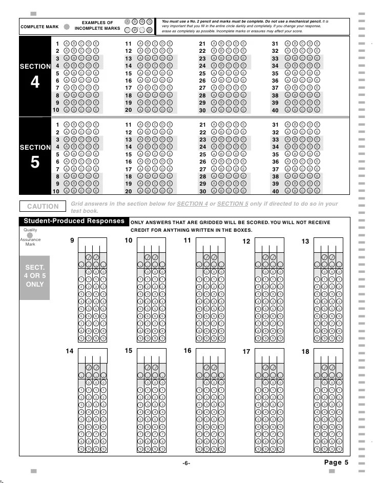 Sat Practice Test 1 Answer Sheet sat-practice-test-1-answer-sheet