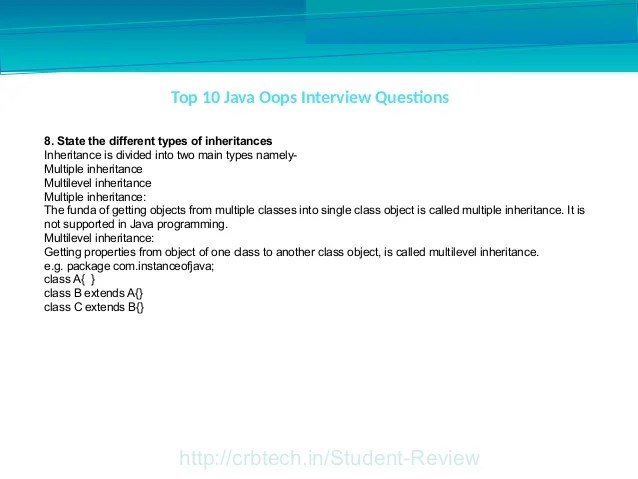 22 Java Oops Interview Questions With Examples For You 22-java-oops-interview-questions-with-examples-for-you