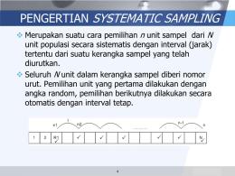 Contoh Systematic Random Sampling Adalah Yluhavit