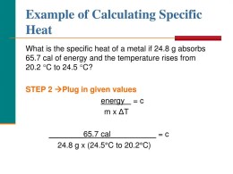 How To Find The Specific Heat HETATAY