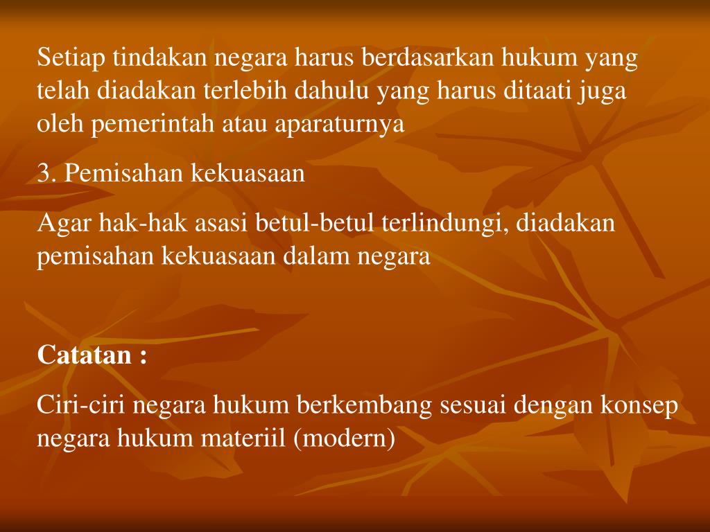 Ciri Ciri Negara Berdasarkan Hukum Dalam Arti Materiil Adalah Hukum 101 