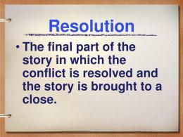 Definition Of Resolution In Literature DEFINITION GHW