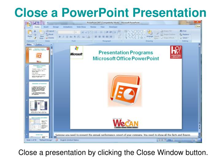 How Do You Close A Powerpoint Presentation