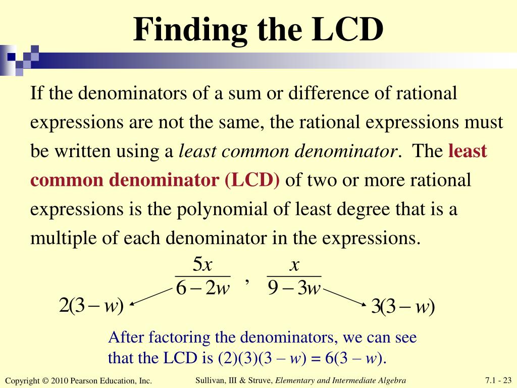 How To Find The Least Common Denominator Of An Equation how-to-find-the-least-common-denominator-of-an-equation