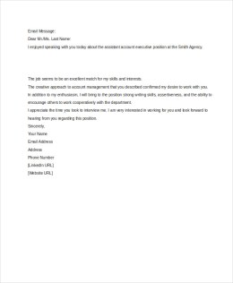 How To Write Email To Interviewer Adair Hand