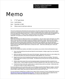 Memo Examples To Students Pdf Financial Report