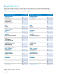 Fidelity Budget Worksheets Fidelity Budget Worksheets