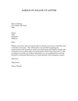 How To Write A Letter To Follow Up After Interview Alngindabu Words